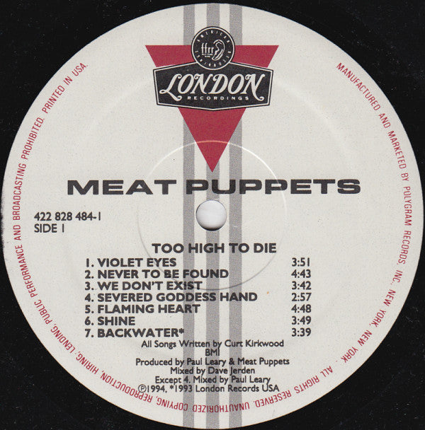 Too High To Die by Meat Puppets – discosdobau