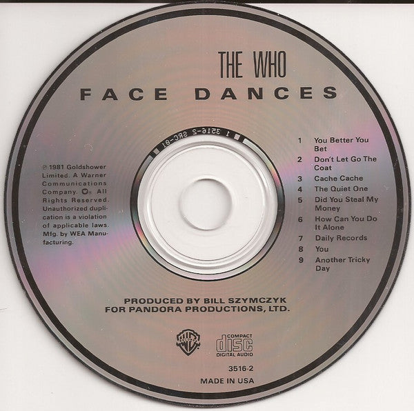 Face Dances by Who, The – discosdobau