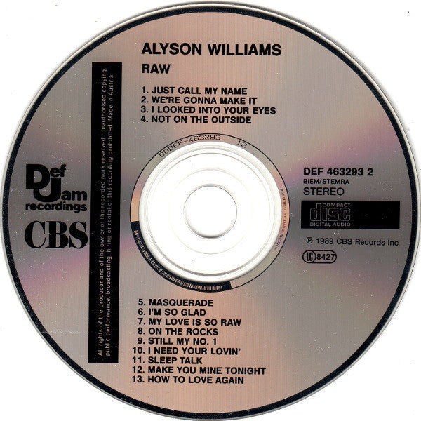 Raw by Alyson Williams – discosdobau
